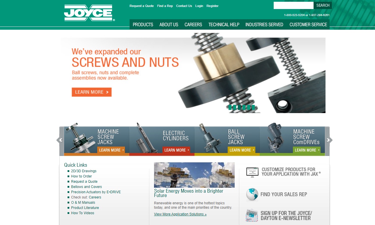 Joyce/Dayton Corp. | Ball Screws